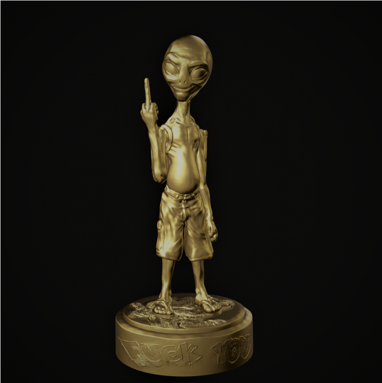 👽 Paul The Alien・ STL File for 3D printing・Cults